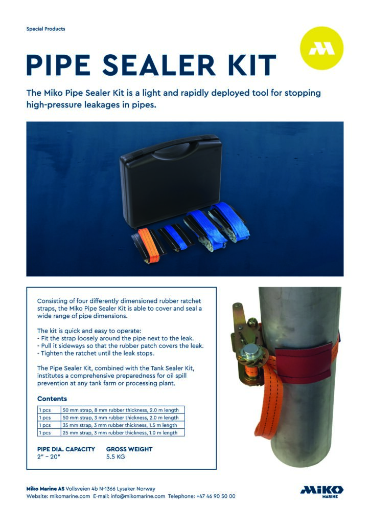 Pipe Sealer Kit for Stopping High-Pressure Leakages